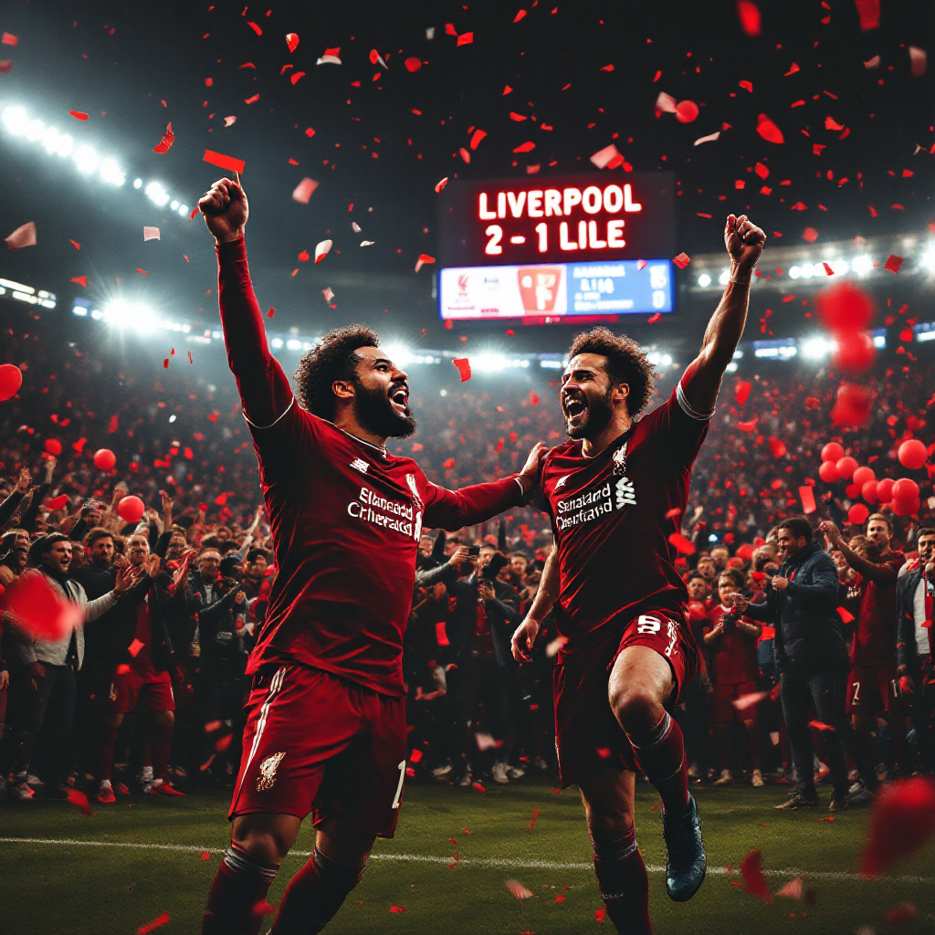 UCL 16강 확정! 리버풀, 살라-엘리엇 맹활약으로 릴에 2-1 승리 - IT AI Totality