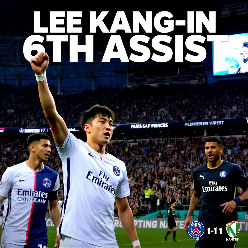 PSG의 역사적 무패 행진, 이강인 6호 도움 활약! 낭트전 1-1 무승부 - IT AI Totality